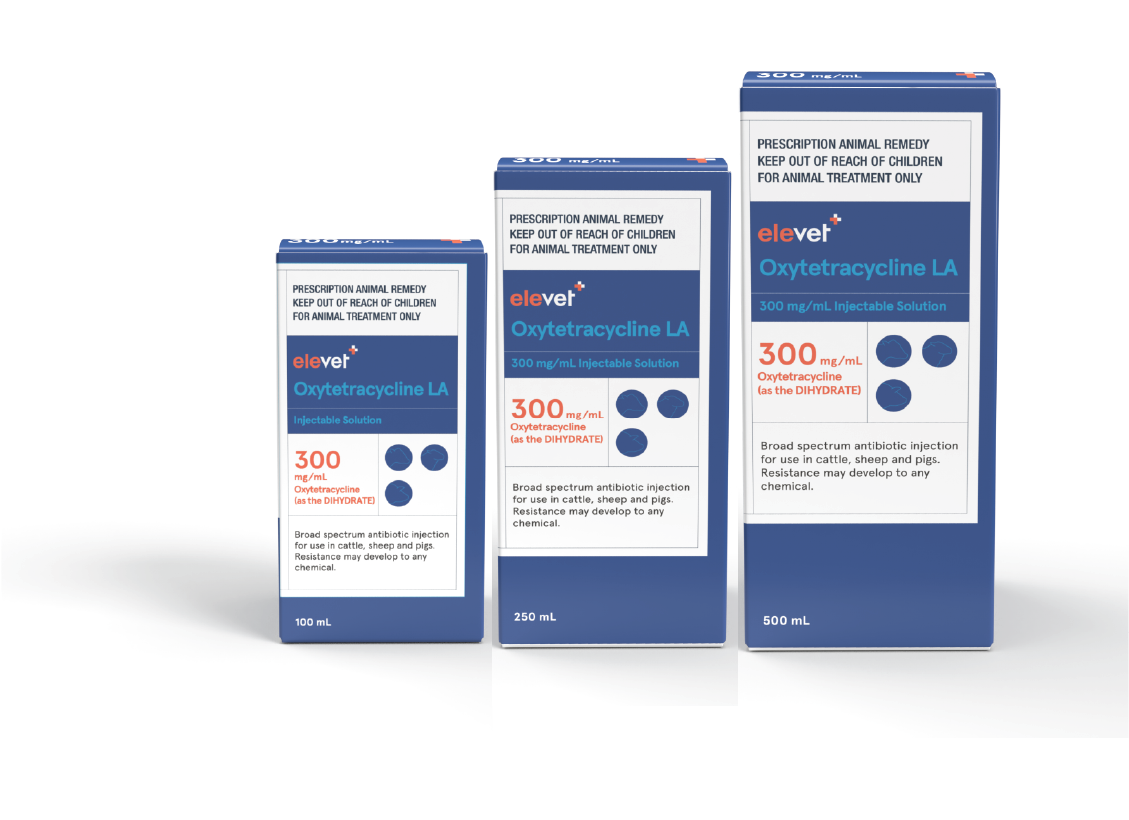 elevet+ Oxytetracycline LA 300 mg/mL Injectable Solution – Avet Health